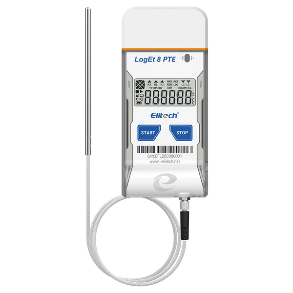 Elitech LogEt 8 PTE Dry Ice Ultra Cold Temperature Chain Data Logger ...