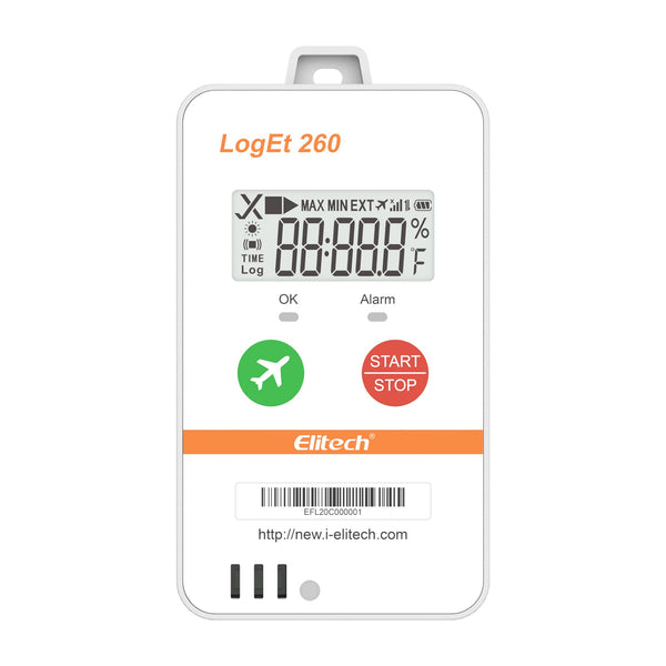 Elitech 4G Reusable Real-time Temperature Humidity Data Logger Light/S ...