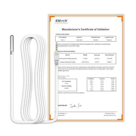 Elitech RCW-360Pro 【One Temperature Probe】Probe Length: 5m(16.4ft). Me ...